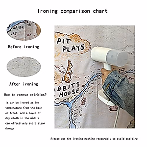 7x5ft Fabric Happy Birthday Bear Home Map Photography Backdrops for Kids 1st Birthday Background 100 Acre Woods Bear Backdrop