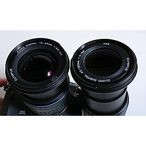 OLYMPUS E-410 Camera Body W/ 14-42MM + 40-150MM Lenses, 2 Batteries and Strap