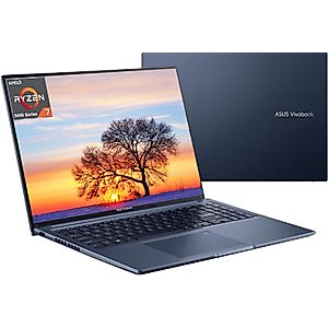 ASUS 2023 Newest Vivobook Laptop, 16" HD Display, AMD Ryzen 7 5800HS(Beat i7-1195G7), 40GB RAM, 1TB SSD, AMD Radeon Graphics, WiFi 6, Chiclet Keyboard, USB-A&C, Windows 11 Home, Bundle with JAWFOAL