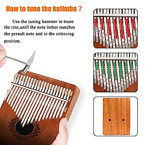 Kalimba 21 Keys,Calimba, Portable Kalimba Thumb Piano, Finger Piano Kalimba 21 Keys, Thumb Piano for Adults, Kids and Beginners.