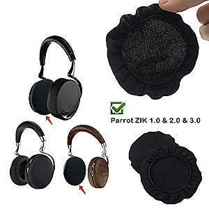Tvoip 2pairs/4pcs Universal Stretchable Headphone Cover Washable Ear Cup Covers Fabric Headset Ear Pad Cover On-Ear Headphones Earpads (3.54"-4.33"(9-11cm))