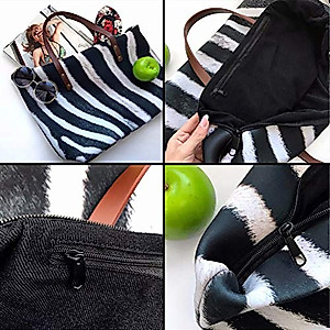 GIFTPUZZ Polynesian Women Handbags and Purses Ladies Shoulder Bag Large for Outdoor Party Satchel Tote with Long Wallet PU Leather Zip Pocket Cards Slots Spear Heads Design Tribal Hibiscus Purple