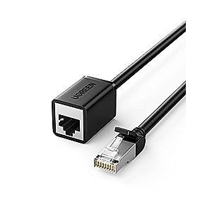 UGREEN Ethernet Extension Cable Cat6 LAN Cable Extender Cat 6 RJ45 Network Patch Cord Male to Female Connector for Router Modem Smart TV PC Computer Laptop 10FT