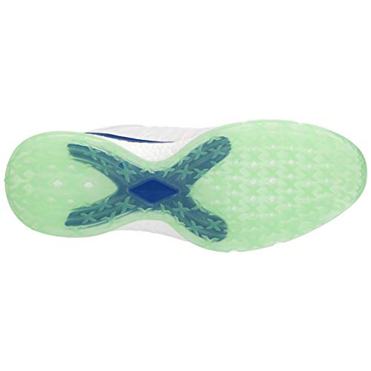 adidas mens Eg4871 Golf Shoe, Ftwr White/ Teal Royal Blue/ Glory Mint, 10 US