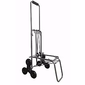 Mount Plus A8 Premium Folding Lightweight Shopping Grocery Luggage Laundry Cart | 66lb Weight Capacity | Stair Climber
