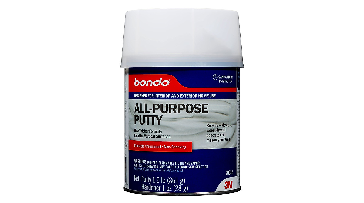 Bondo All-Purpose Putty – Fast, Permanent, Paintable