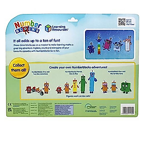 Learning Resources Numberblocks Friends Six to Ten, Play Figures, Official Collectible Figures for Kids Aged 3 and Up