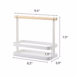 Yamazaki Home Tosca Spice Rack - Steel + Wood