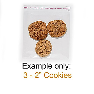 irtree 100 Square 6.5" Crystal Clear Flat Resealable Envelopes - 6 1/2" x 6 1/2" or 6.5 x 6.5 Cello Style Poly Bags with Lip Tape - Fits 6" to 6 1/4” Square Card with or Without a Paper Envelope