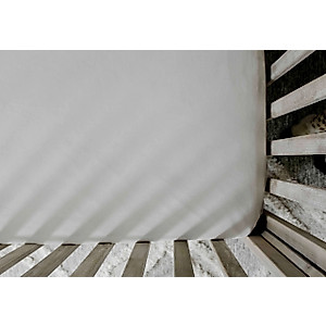 NODNAL CO. 3 Fitted Crib Sheets Rainbow & Solid Colors Set - 100% Oeko-TEX Cotton for Baby Girl/Boy Nursery Bedding - Boho Gender Neutral Watercolor Beige/Tan Set Toddler Mattress 28”x52”x9” Sheet