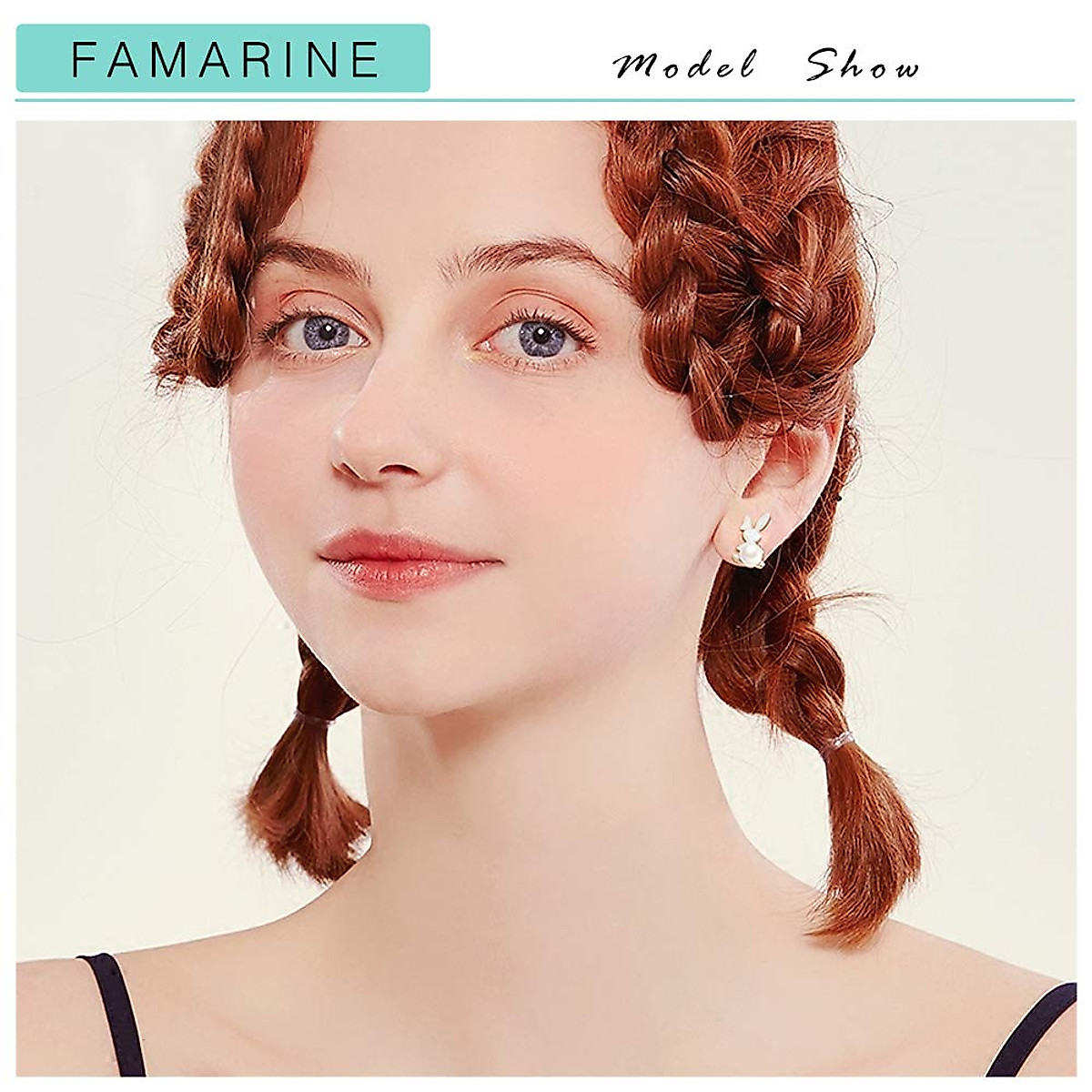 Easter Earrings White Rabbit Bunny Carrot Stud Earrings Crystal Pearl Cute Funny Earring