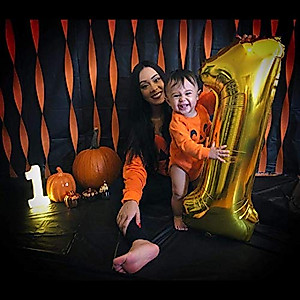 Tellpet Gold Number 1 Balloon, 40 Inch