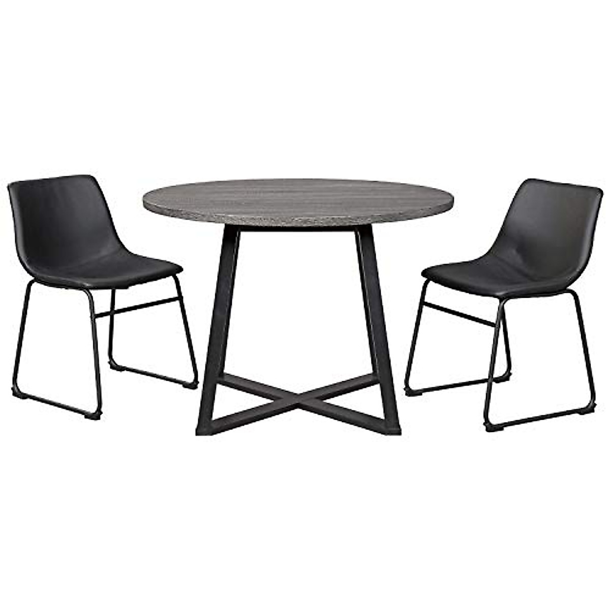 Signature Design by Ashley Centiar Dining Room Table, Gray/Black
