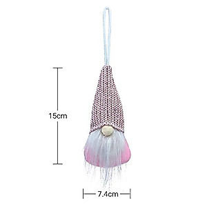 IAMAGOODLADY Christmas Gnomes Plush Decorations,2021 Christmas Faceless Gnome Santa Xmas Tree Hanging Ornament Doll Decoration Cute Handmade Swedish Gnome Dwarf Plush Elf Toy Home Decor Table Ornament