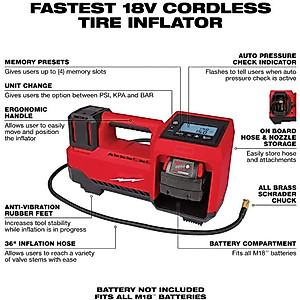 2848-20 for milwaukee air compressor M18 Air & Tire Inflator Bare Tool NEW