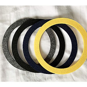 Milestone Marker Set Square Circle Star and Arrow Felt Black…