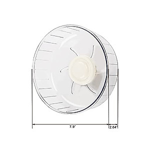 WHFPS Silent Hamster Exercise Wheel - Hamster Toy Accessories 7.9 Inch Running Spinner Quiet Hamster Runner for Small Animal Pet Gerbil Dwarf Syrian Hamster Hedgehog Rat Mouse Mice etc.