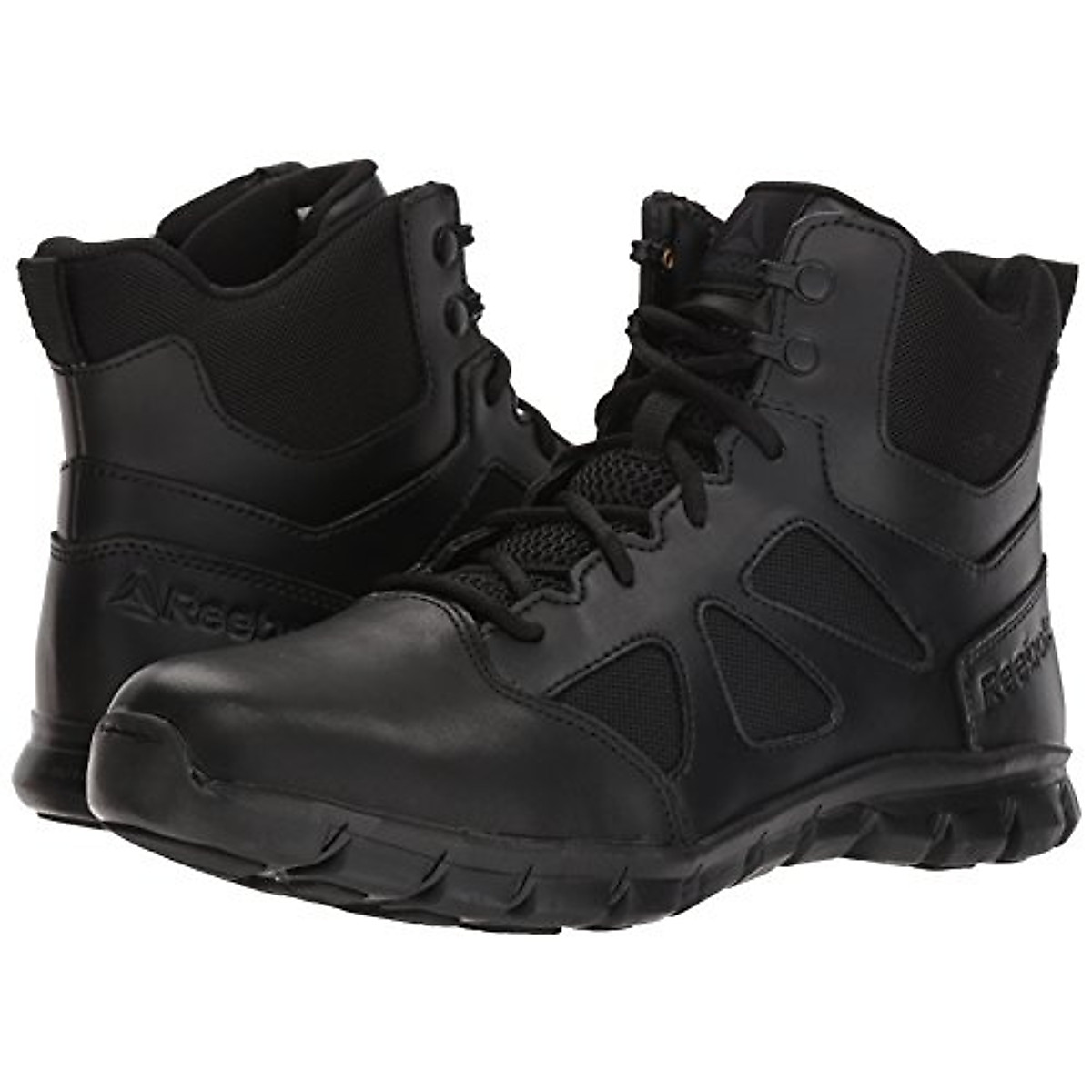 Reebok mens Sublite Cushion 6 Inch Military Tactical Boot, Black, 7.5 Wide US