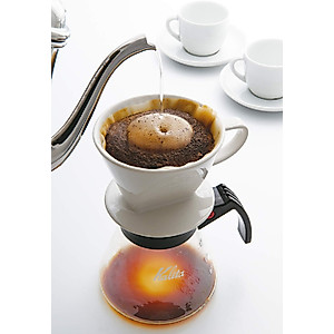 Kalita - 2001 Kalita 102 Ceramic Dripper Coffee Dipper, white