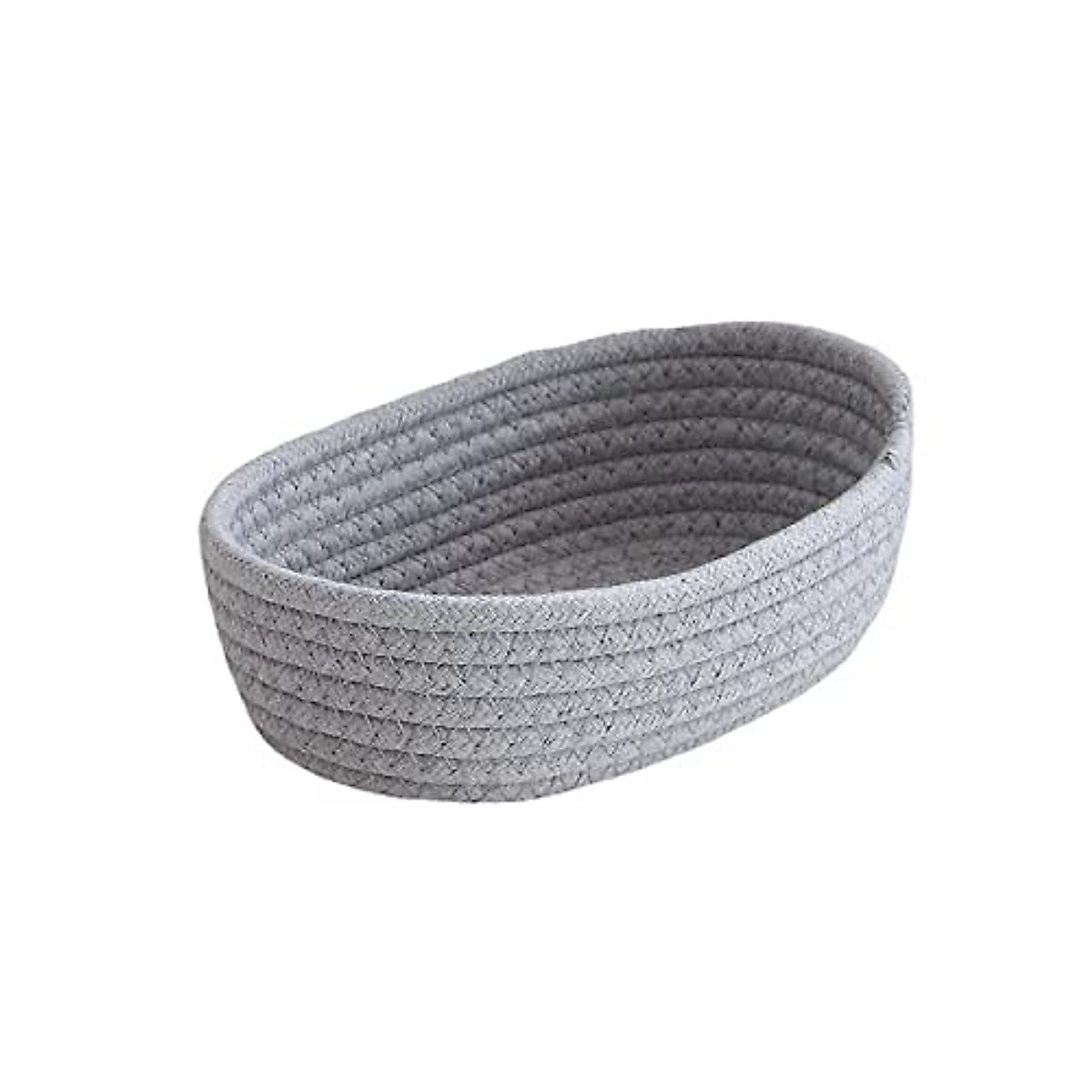 Tainrunse Storage Box Folding Stackable Storage Basket Portable Sundries Organizer Container for Home Grey L