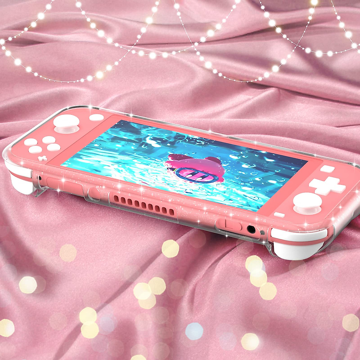 Switch lite Glitter Case, Comfortable Switch lite Grip Case, Soft and Durable Switch lite TPU Case