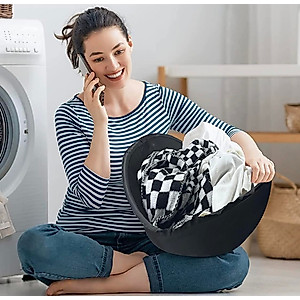 "Laundry Ninja Stitch Pop-Up Laundry Hamper: Space-Saving and Flexible Collapsible Hamper with Handles for Ultimate Clothes Management, space saving laundry hamper, Flexible laundry basket with