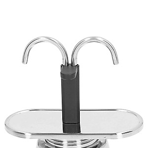 Stainless Steel Moka Pot, Stovetop Maker, Classic Italian Style Double Tube Moka Pot Coffee Maker