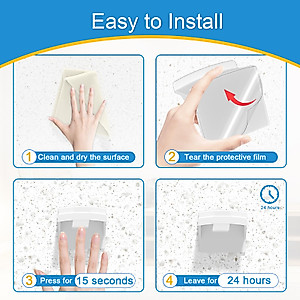 Yeeriroon 24 Pack Adhesive Hat Rack for Wall, Hat Organizer for Baseball Caps, Strong Multi-Purpose Hat Hooks, Hat Holder Hanger on Wall, Door, Closet, No Drilling (White)