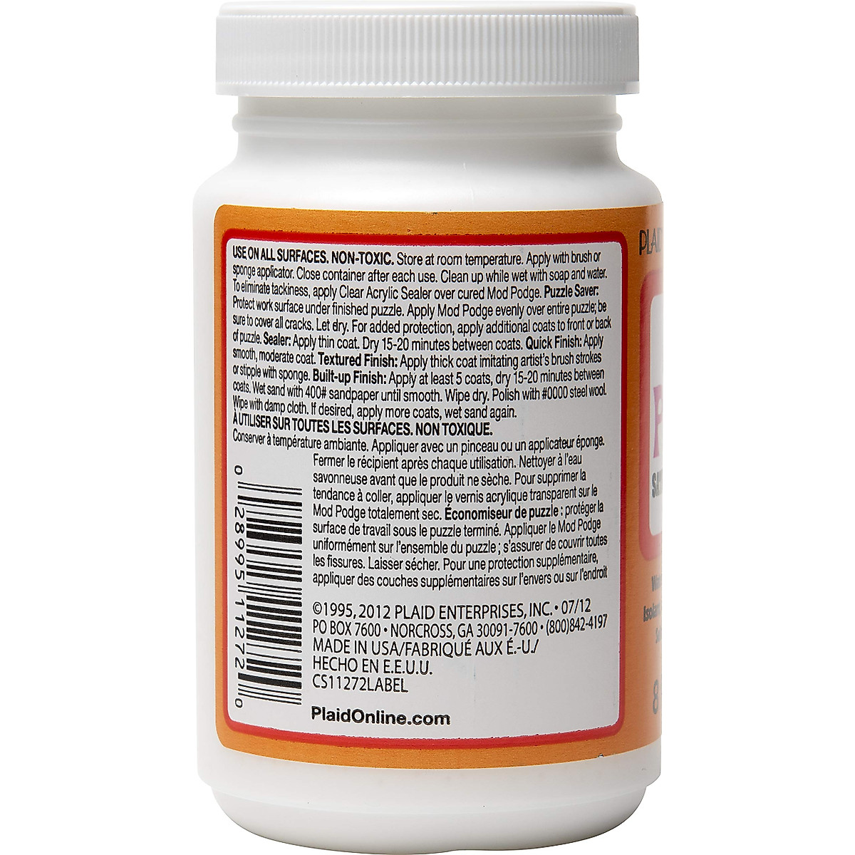 Mod Podge CS11272 8 fl. oz. Decoupage Satin Glue, 8 ounce, Clear