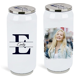 Personalized Stainless Steel Water Bottle - Custom Gifts for Girlfriend from Boyfirend Personalized Cups with Photo to Girlfriends Gifts 13.7oz