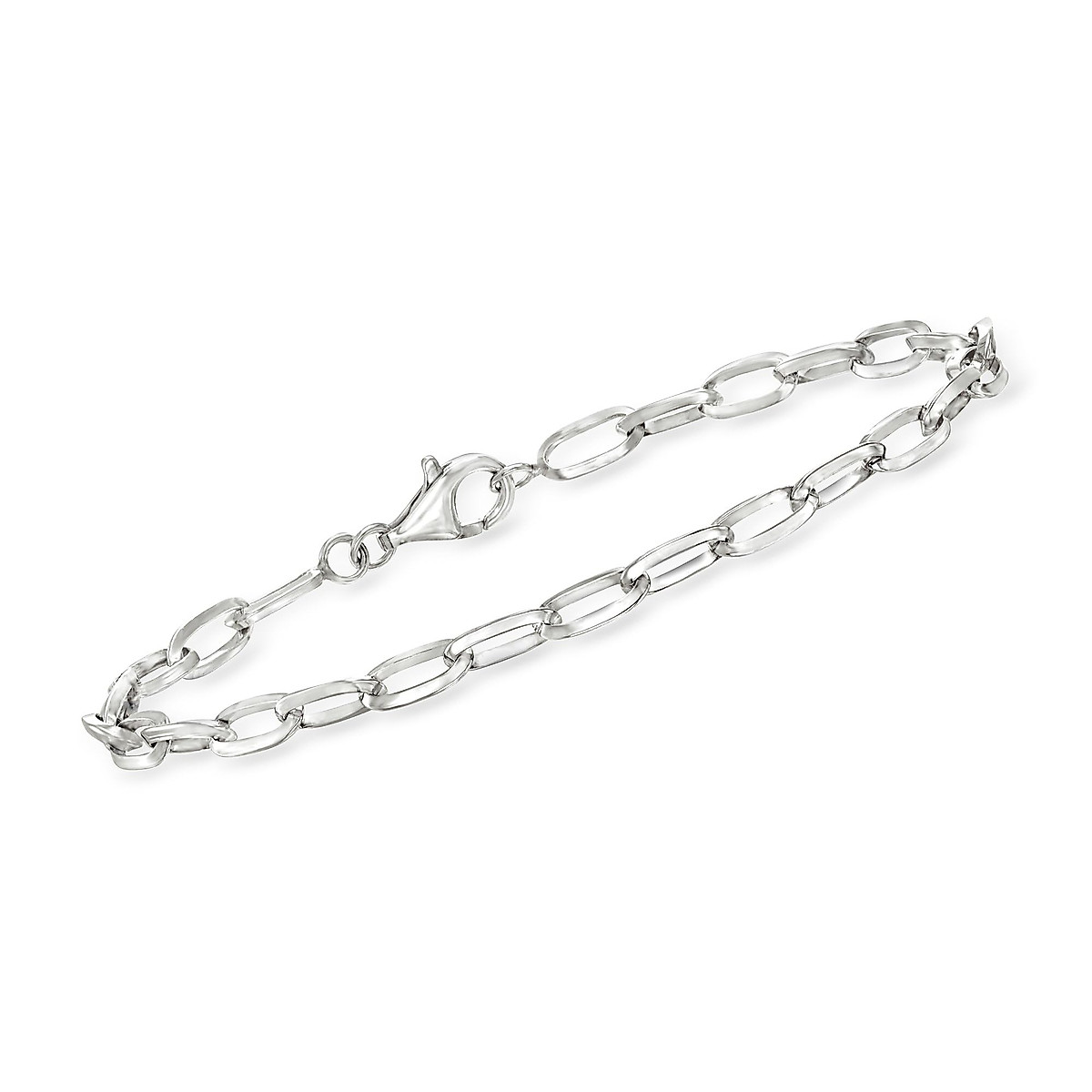 Ross-Simons Solid Paper Clip Link Bracelet