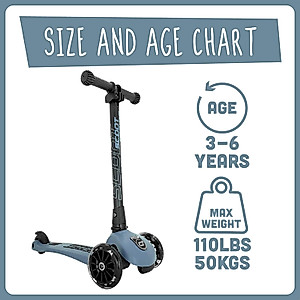 Scoot & Ride Highway Kick 3 LED Steel os