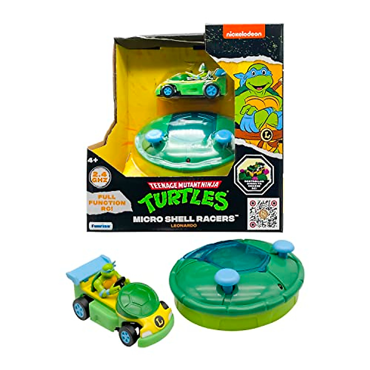 Teenage Mutant Ninja Turtles 3" Micro Shell Racers, Leonardo, Ages 5+