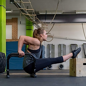 PULLUP & DIP Fitness Parallettes, Medium Parallette Bars For Calisthenics, Crossfit & Gymnastics, Handstand Bars With Extra Wide Handle & No Wobbling