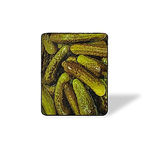 Pickles Fleece Throw Blanket | Large Soft Fleece Pickle Blanket | Food Blanket Soft Blankets and Throws | Officially Licensed Pickle Throw Blankets | Measures 60 x 45 Inches