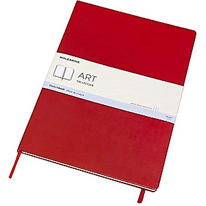 Moleskine Art Sketchbook, Hard Cover, A3 (11.75" x 16.5") Plain/Blank, Scarlet Red, 96 Pages