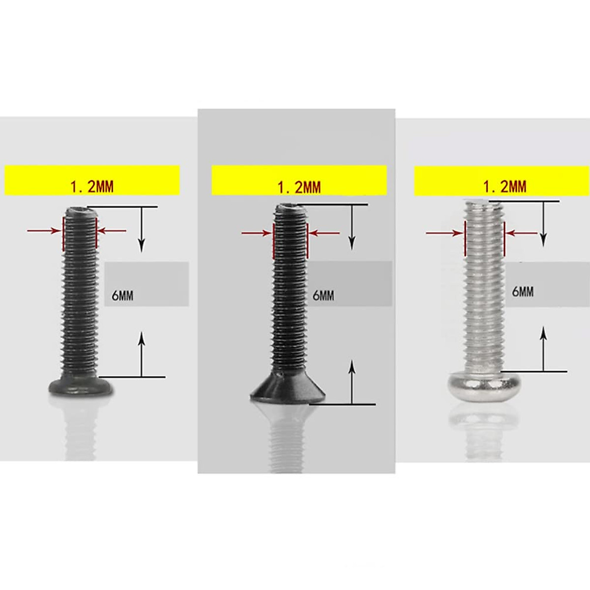 POPETPOP 18 Screw Lapdesk Kit Laptop Stand Computer Laptops Miniature Carbon Small Laptop 2cm Specification Flat Countersunk Head Short Hair Combination