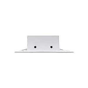 BUILDMART - 8x4 Modern AC Vent Cover - Decorative White Air Vent - Standard Linear Slot Diffuser - Register Grille for Ceiling, Walls & Floors - Texas Buildmart