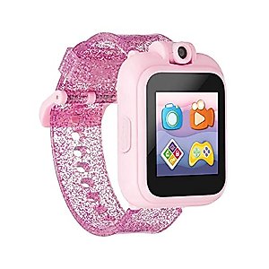 Kids Smartwatch PlayZoom 2 with Swivel Selfie Camera, STEM Learning, 20+ Games, Audio Bedtime Stories, Store Music for Kids Toddlers Boys Girls Fuchsia Glitter