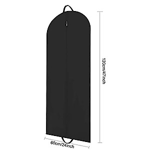 Suit Covers,5Pcs Garment Bag,Suit Bags for men,Garment Covers,48inch Clothes Cover Set for Storage&Travel,Garment Bags for Hanging Clothes with Carry Handles for Suits Tuxedos Dresses Coats