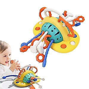 Warm Feather Baby Toys Silicone Suction Cup Toy for High Chair Toddler Sensory Toys for 6 12 Month Baby Montessori Toy for 1 Year