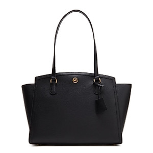 Michael Kors Chantal Large Top Zip Tote Black One Size