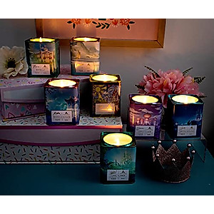 Disney Princess Home Collection Ariel 11-Ounce Scented Tea Tin Candle With Coral Flower Fragrance | 28-Hour Burn Time | Home Decor Housewarming Essentials, The Little Mermaid Gifts and Collectibles