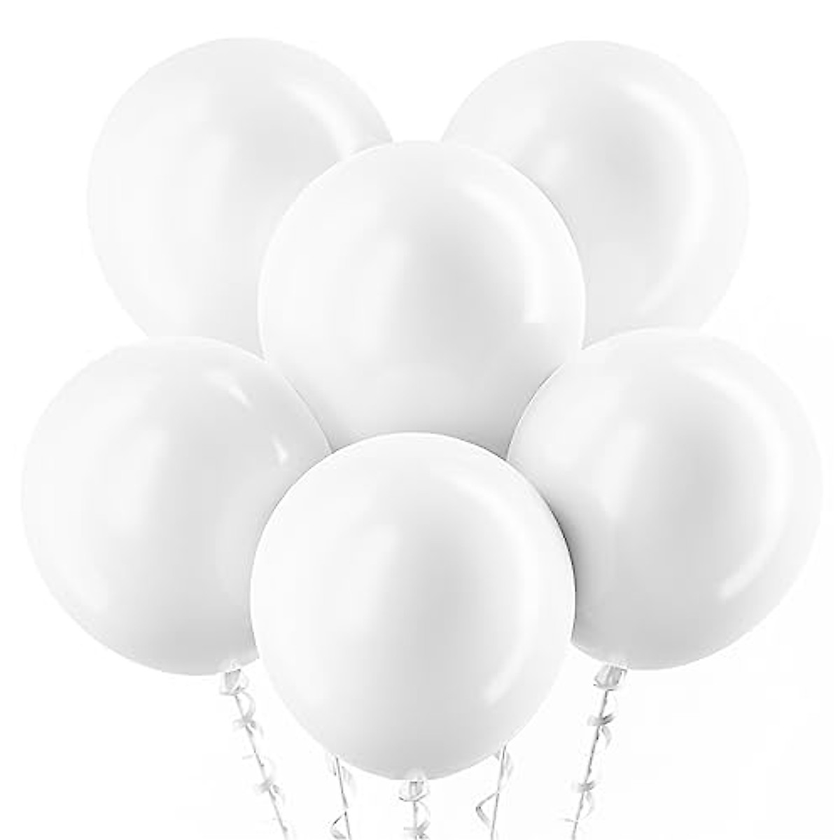 Bezente White Balloons 18 Inch - 30 Pack Large Thick White Balloons Big Round White Latex Balloons for Wedding Baby Shower Anniversary Birthday Party Decorations