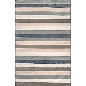nuLOOM Malani Bengal Striped Area Rug, 8x10, Beige