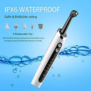 Electric Tooth Polisher, Multifunctional Replacement Head Teeth Cleaning Kit for Fighting Tooth Smoke and Tea Stains, USB Charging, Waterproof