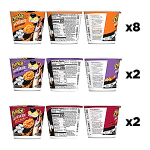 Cheetos Mac & Cheese Cups, 3 Flavor Variety Pack, (Pack of 12)