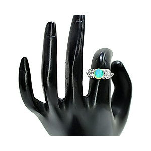 8 MM Natural Rainbow Fire Ethiopian Opal Cabochon Ring 925 Sterling Silver October Birthstone Solitaire Ring Opal Jewelry Birthday Gift For Wife (Sterling Silver, 11.5 US)