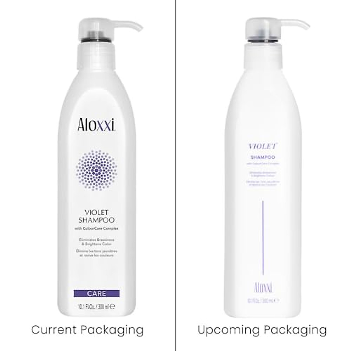 ALOXXI Violet Shampoo - Purple Shampoo for Blonde Hair - Instantly Brightens & Washes Away Brassy Yellow Tones on Blonde, White & Grey Hair - Paraben Free & Sulfate Free, 10.1 Fl Oz