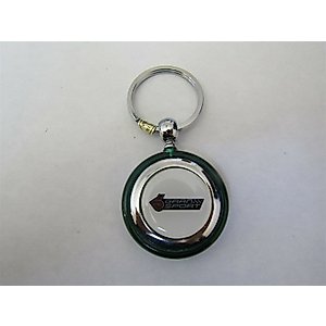 1982-1987 REGAL GRAN NATIONAL GRAN SPORT LOGO ROUND PLASTIC KEYCHAIN - GREEN